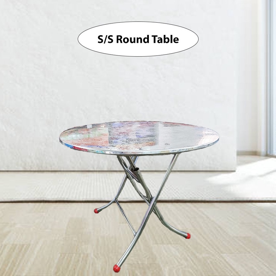 90cm Round Stainless Steel Table | Lazada