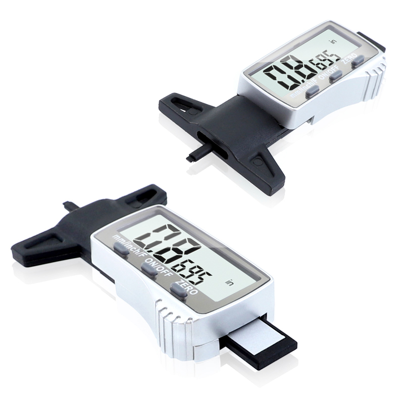 Digital Tread New Depth Gauge LCD Display Caliper Wheel Tread Depth ...
