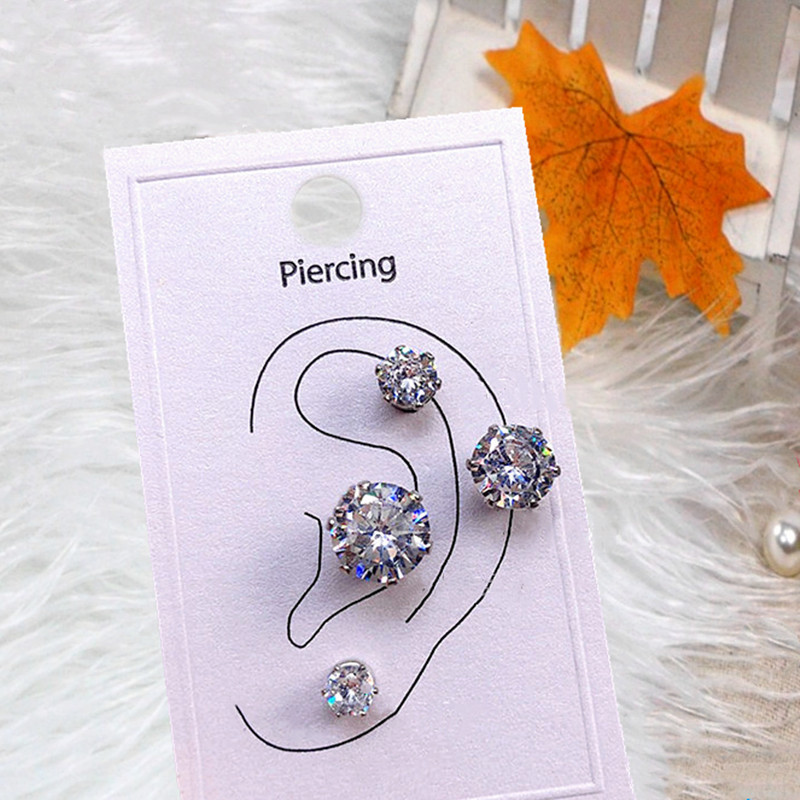 【Year-End Sale】Temperament Ear Without Ear Holes Female Flash Diamond ...