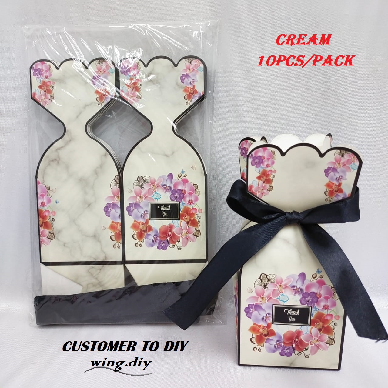 (READY STOCK) 10PCS COLOURFUL DOORGIFT BOX WITH RIBBON / WEDDING GIFT ...