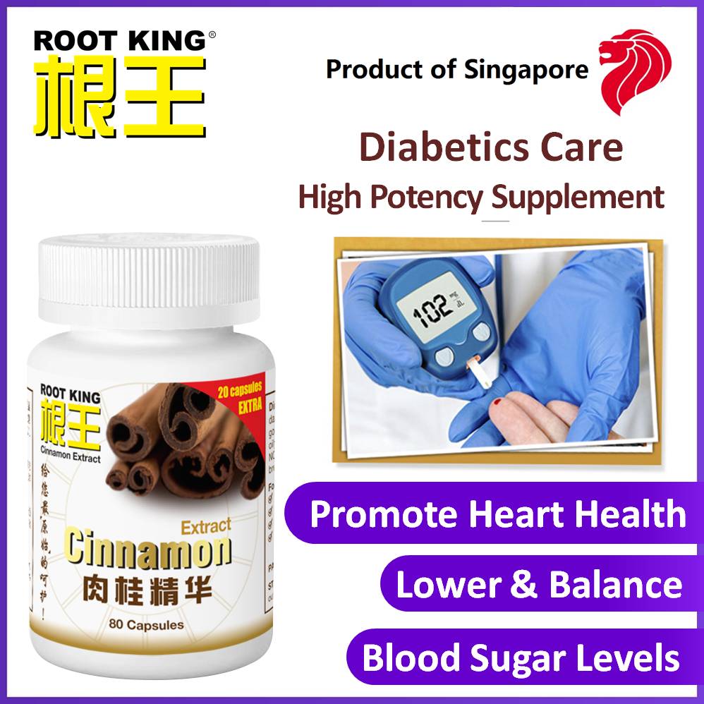 ROOT KING Cinnamon Extract 80 caps 根王 肉桂精华. Diabetics Care. Balance ...