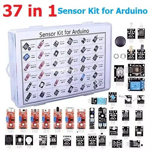 37 In 1 Sensor Module Board Set Kit for Arduino & MCU Education User for Arduino Starters DIY ...