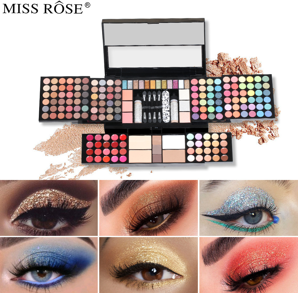 MISS ROSE Make-up Kit ALL IN ONE Full Facial Makeup Set Eye Shadow Lip ...