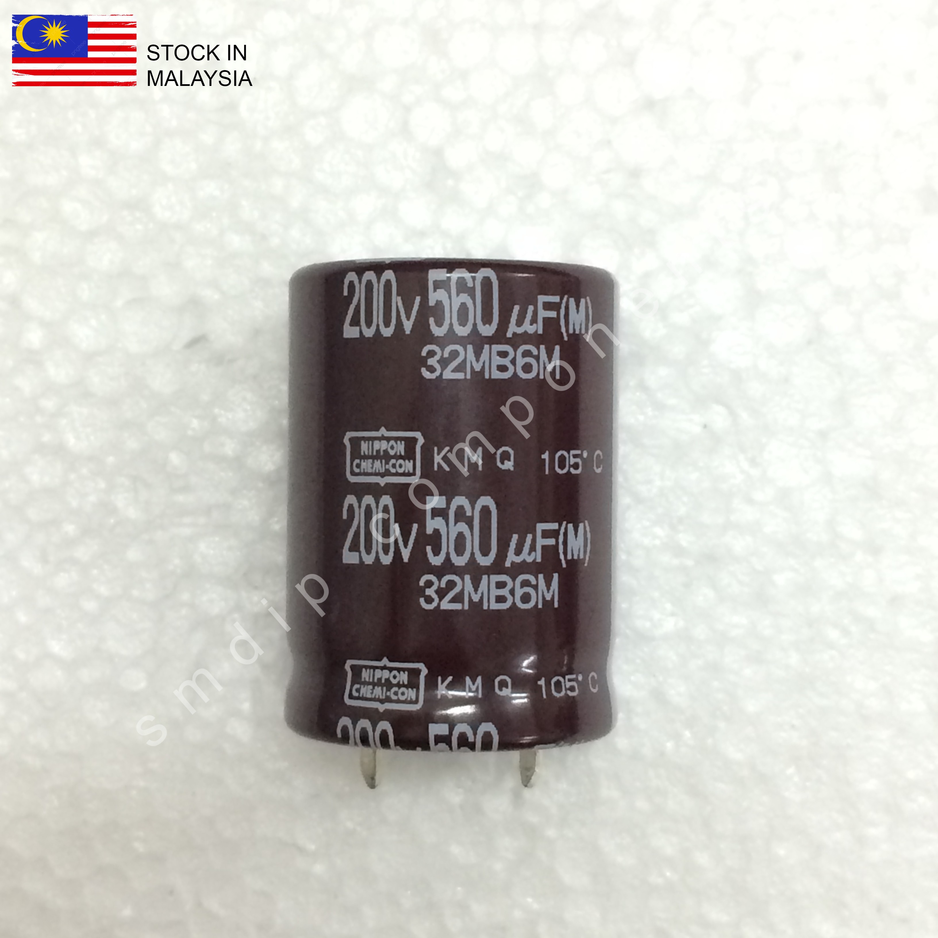 Nipponchemi-con, 560uF 200V 105°C, Radial Capacitor, 22mm x 30mm | Lazada