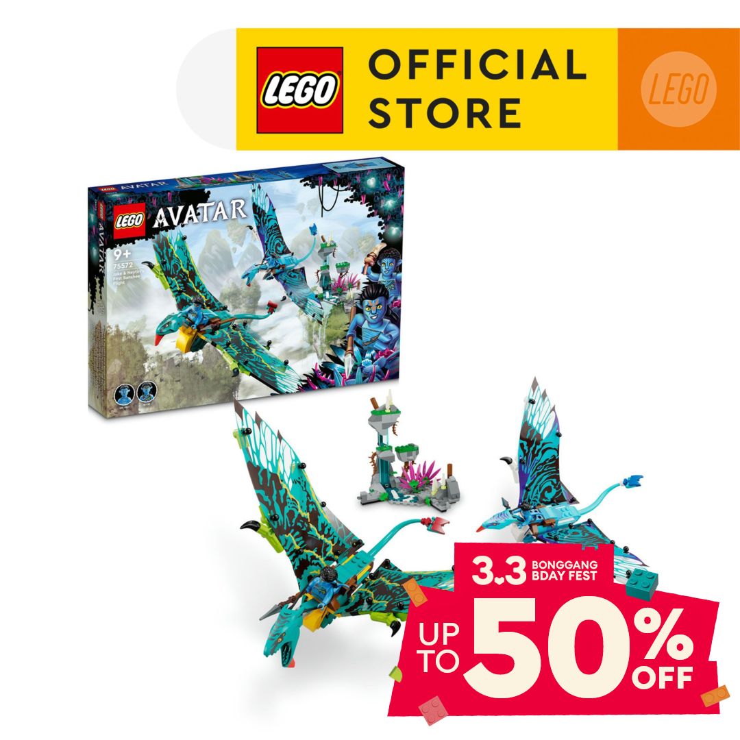 LEGO Avatar 75572 Jake & Neytiri’s First Banshee Flight Building Toy ...
