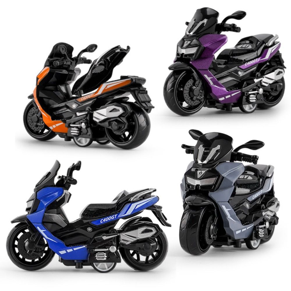 Portable Pull-back Motorcycle Model Miniature Diecast Mini Motorcycle ...