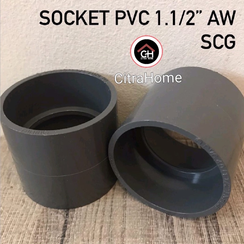 Socket / Sok PVC 1.1/2” D SCG | Lazada Indonesia