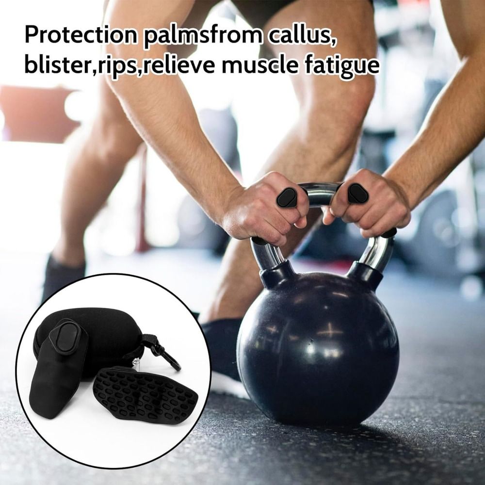 Pair Gym Accessories Ergonomic Fitness Palm Guard Anti-slip Triangle ...