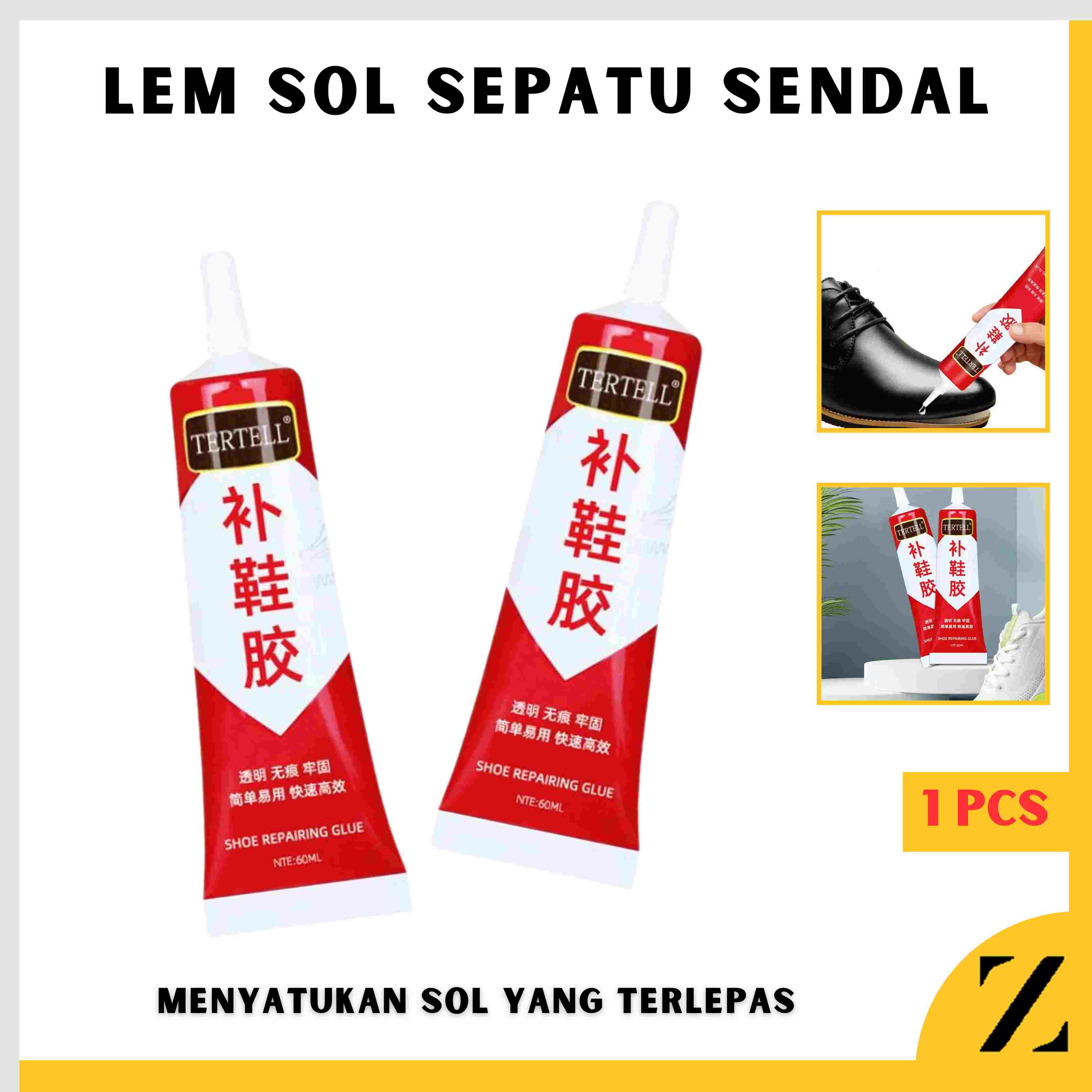 Lem Insole Sol Sepatu Sandal 60 ml Lem Perekat Sepatu Kuat Tahan Air ...