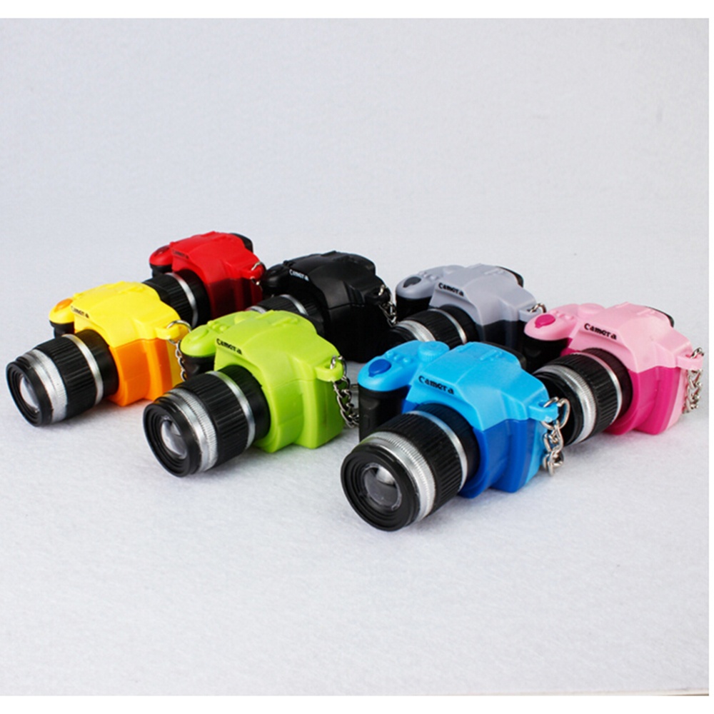 Cute Mini Toy Camera Charm Keychain With Flash Light&Sound Effect Gift ...