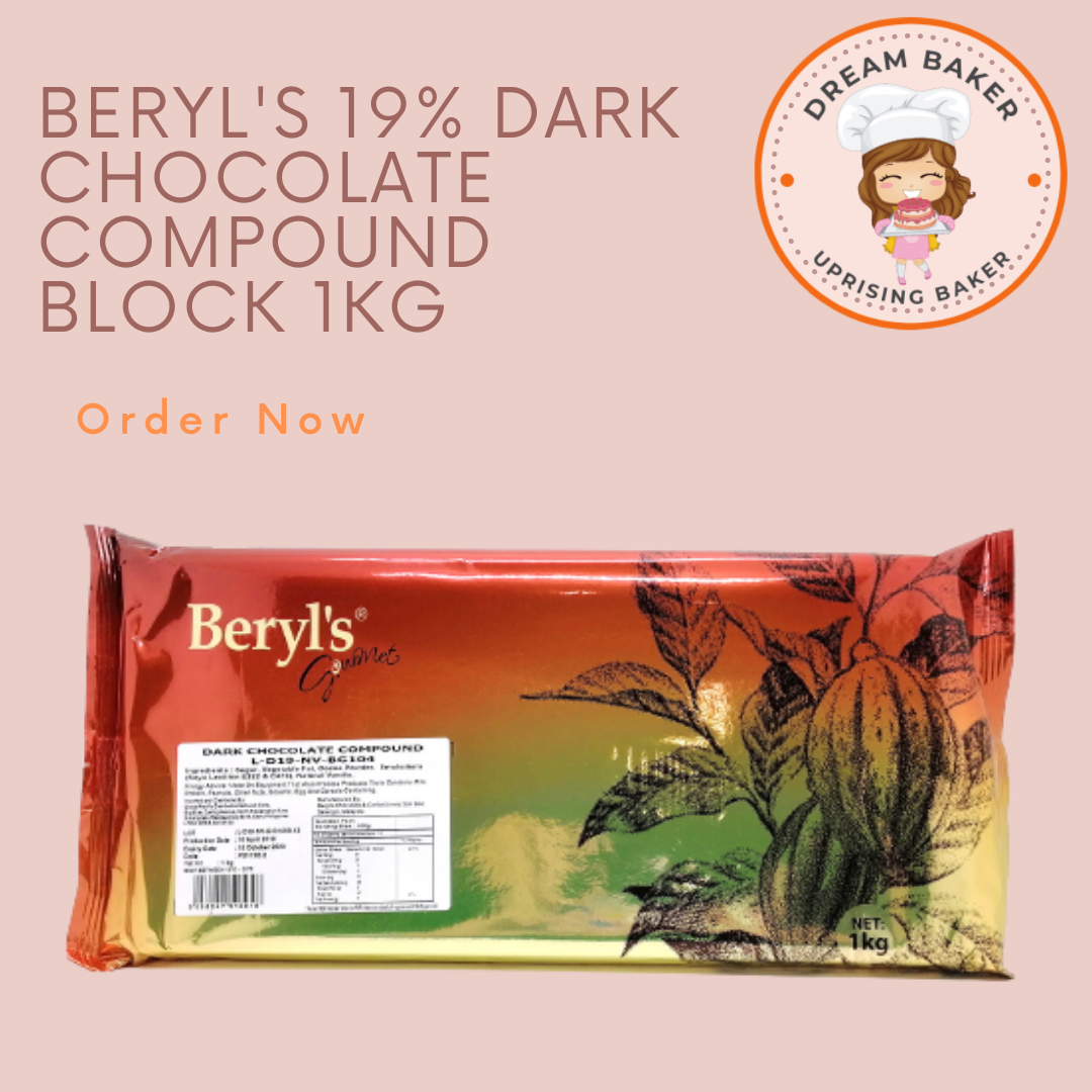 Beryl's 19% Dark Chocolate Compound Block 1kg EXP 2024 | Lazada PH