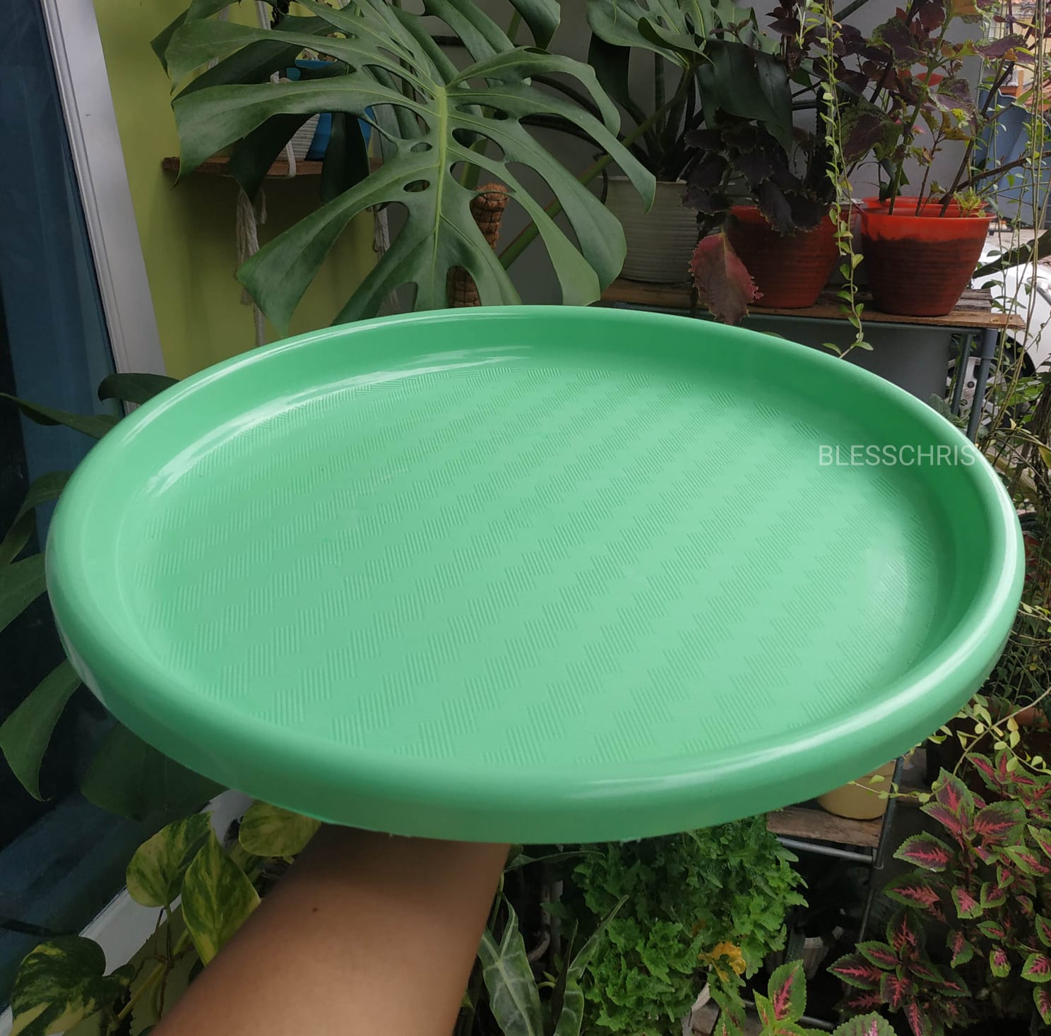 NAMPAN BULAT BESAR 40CM.NAMPAN TUMPENG.NAMPAN PLASTIK.NAMPAN BESAR ...