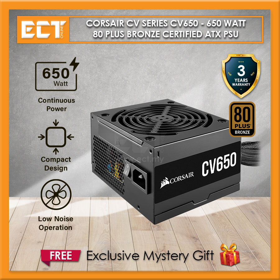Corsair CV Series CV550 / CV650 - 550 Watt / 650 Watt 80 PLUS Bronze ...