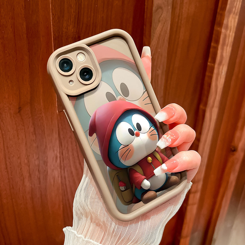 ZCSIBORUI for Vivo V15 Back Cover Cute Red Coat Doraemon Pattern Soft ...