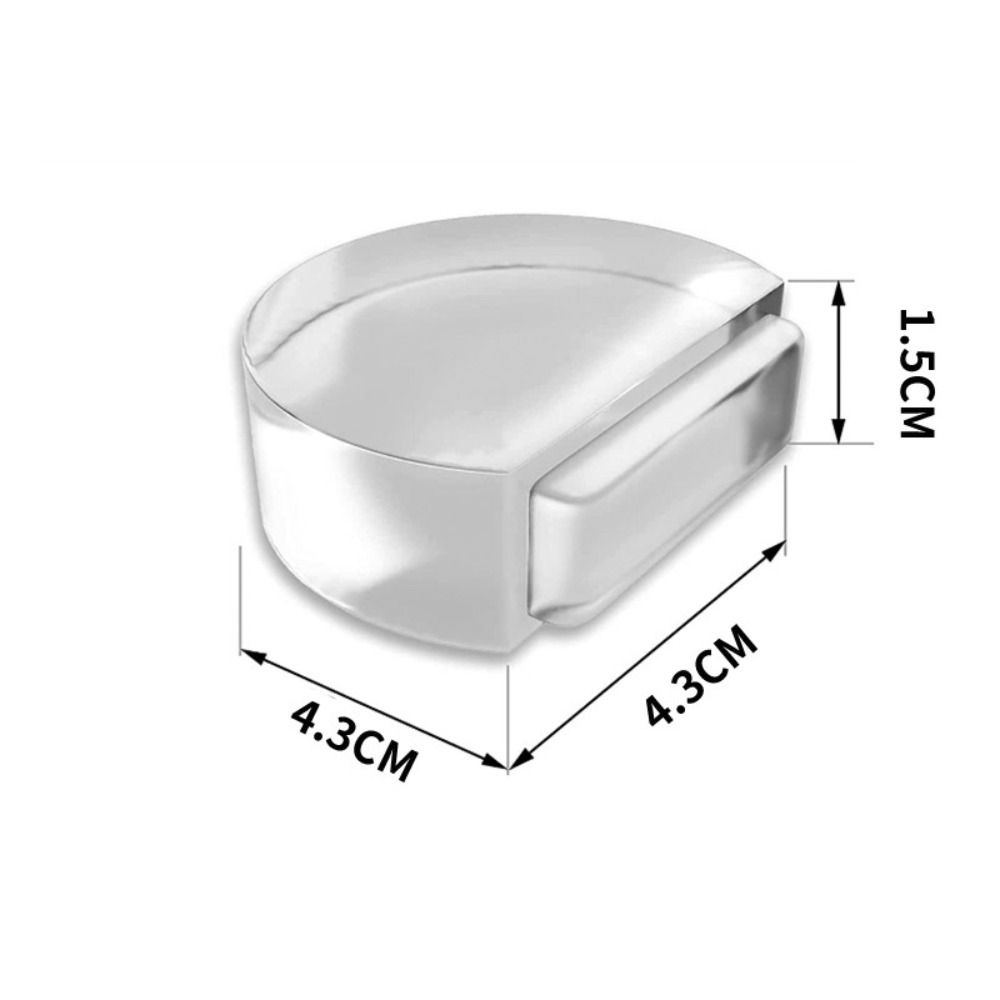 Transparent Self Adhesive Transparent Door Stopper Light Weight Non ...