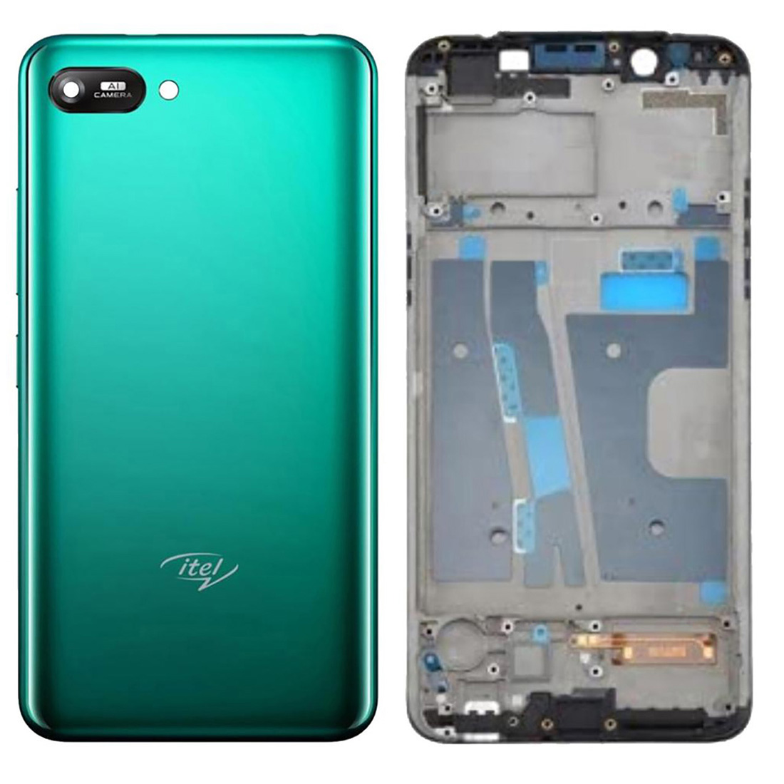 iTel A25 Pro Middle Frame Housing With Power and Volume Buttons and ...