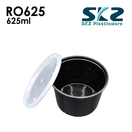 SKZ BLACK CONTAINER ROUND SERIES R0625 625ml ENVIRONMENTAL FRIENDLY ...
