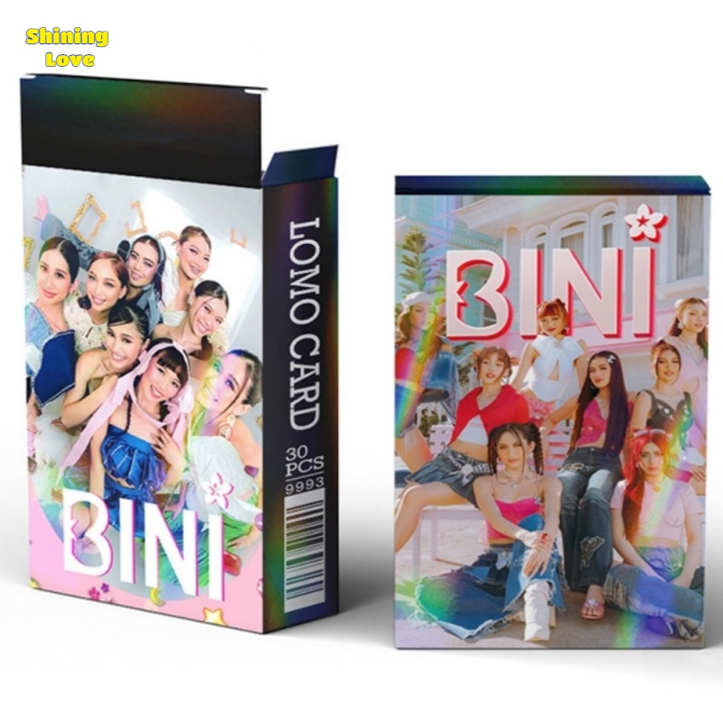 【WEJA】30pcs/Set BINI Laser Photocard Greeting Card Collection Picture ...