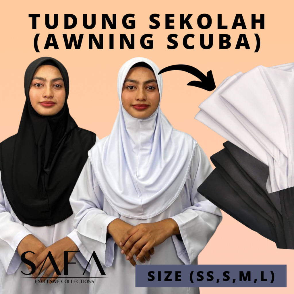Sarung Awning Scuba Slah Rendah Selapis Lycra Korea Putih Hitam Anak ...