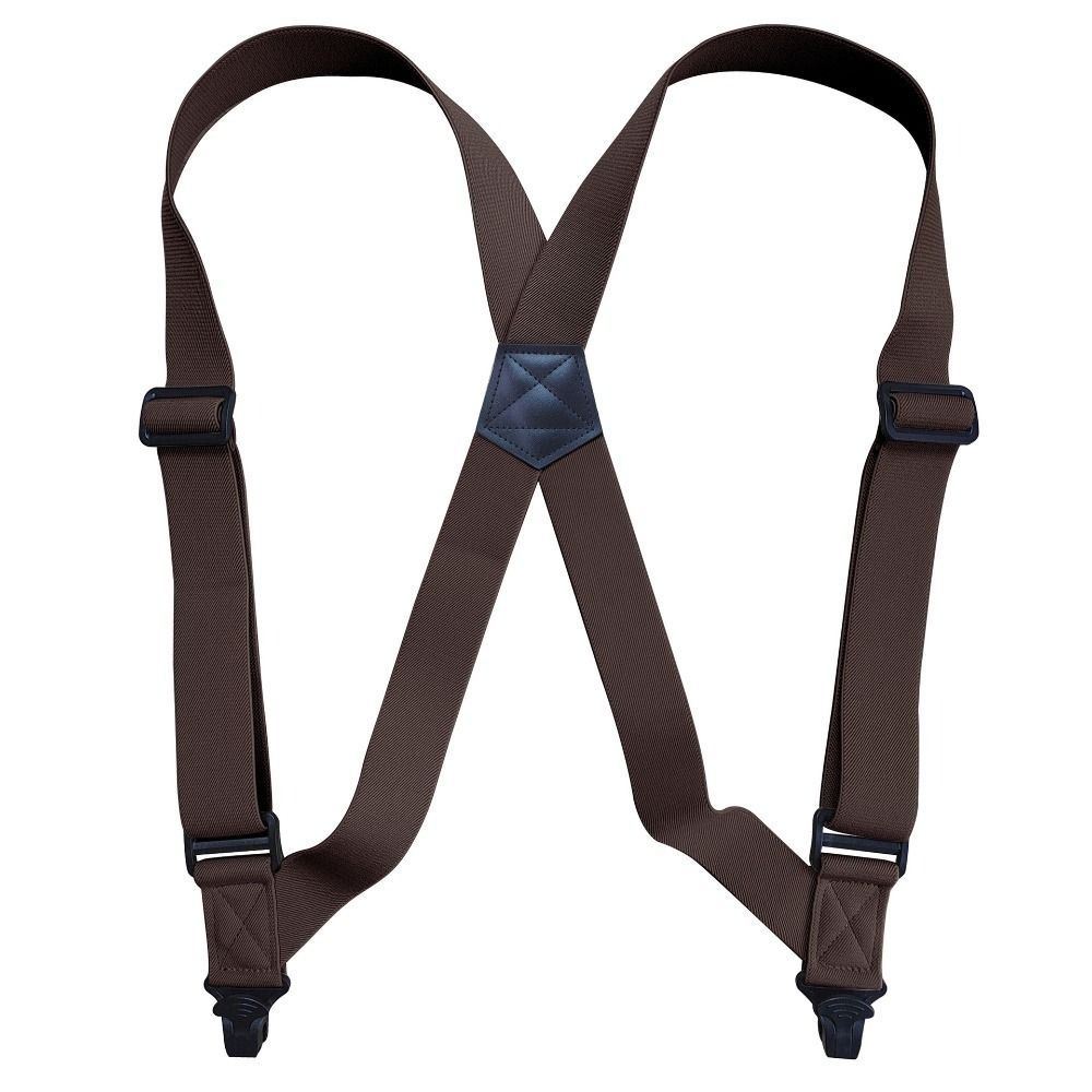 3.8cm Wide Men's Suspenders Adjustable Plastic Side Clip Elastic ...