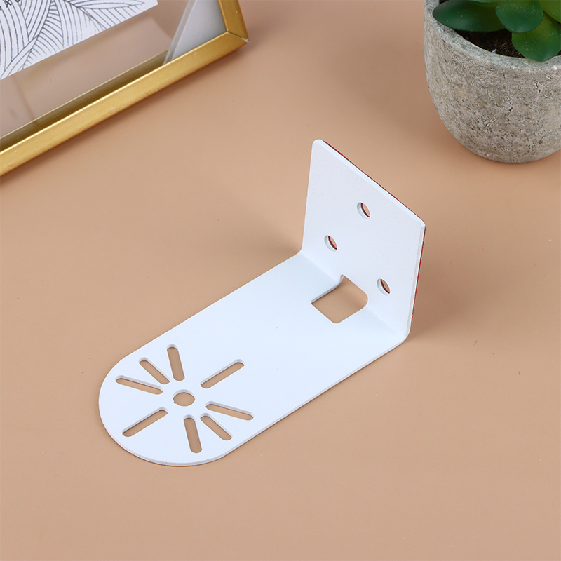 1Pc L Shape Nail Free Wall Mount Camera Iron Bracket with Glue Base PTZ ...