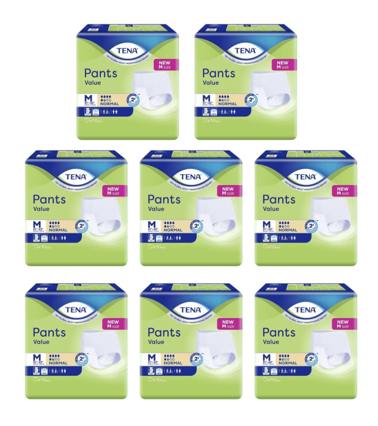 TENA Pants Value Adult Diaper / Sizes M & L / Available in 2 pkts , 4 ...