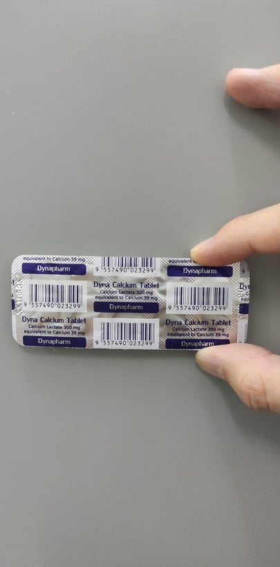 DYNA CALCIUM LACTATE TABLET 10'S (DYNAPHARM) | Lazada