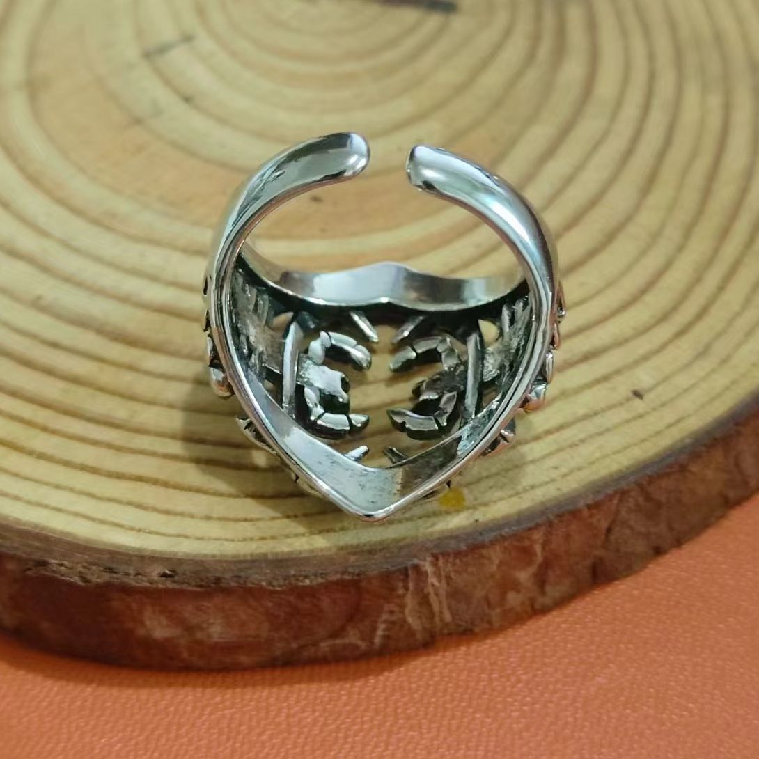 【Special offer】Thai Silver Dissimilar Centipede Ring Trendy Men's ...