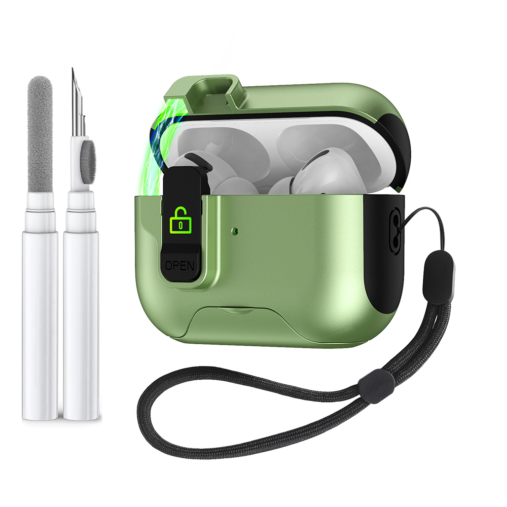 Airpods Pro 2 Case,Secure Lock Case with Cleaner kit, Earpods Case ...