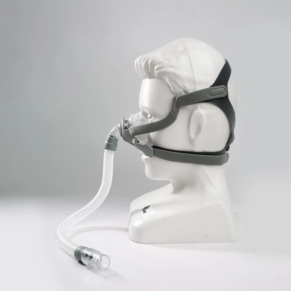 N5B CPAP หน้ากากจมูกหมวกและท่อสั้นเหมาะสำหรับเครื่อง CPAP BiPAP S/M/L 3 ขนาดหน้ากากหยุดหายใจขณะ ...