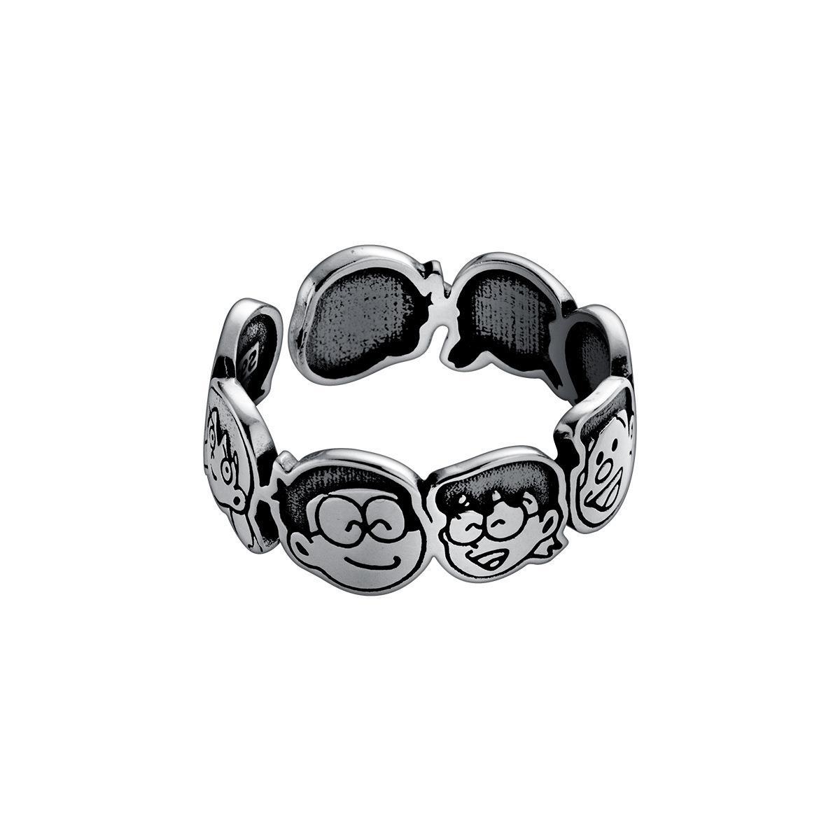 Doraemon Ring Women's Cute Cartoon Ins Style Personality Family Opening ...