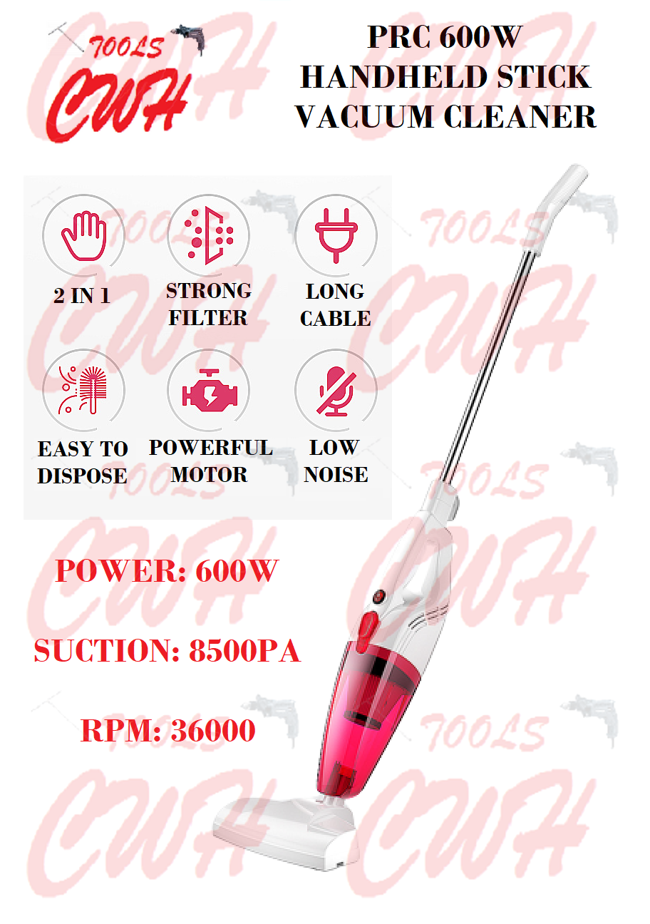 PRC 600W 2IN1 HANDHELD STICK PORTABLE DRY VACUUM CLEANER BERSIH LANTAI ...