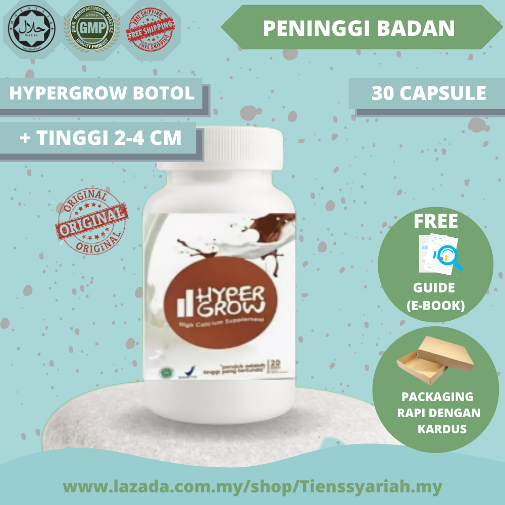 HYPER GROW PENINGGI BADAN ORIGINAL ubat tinggi badan herbal alami ...