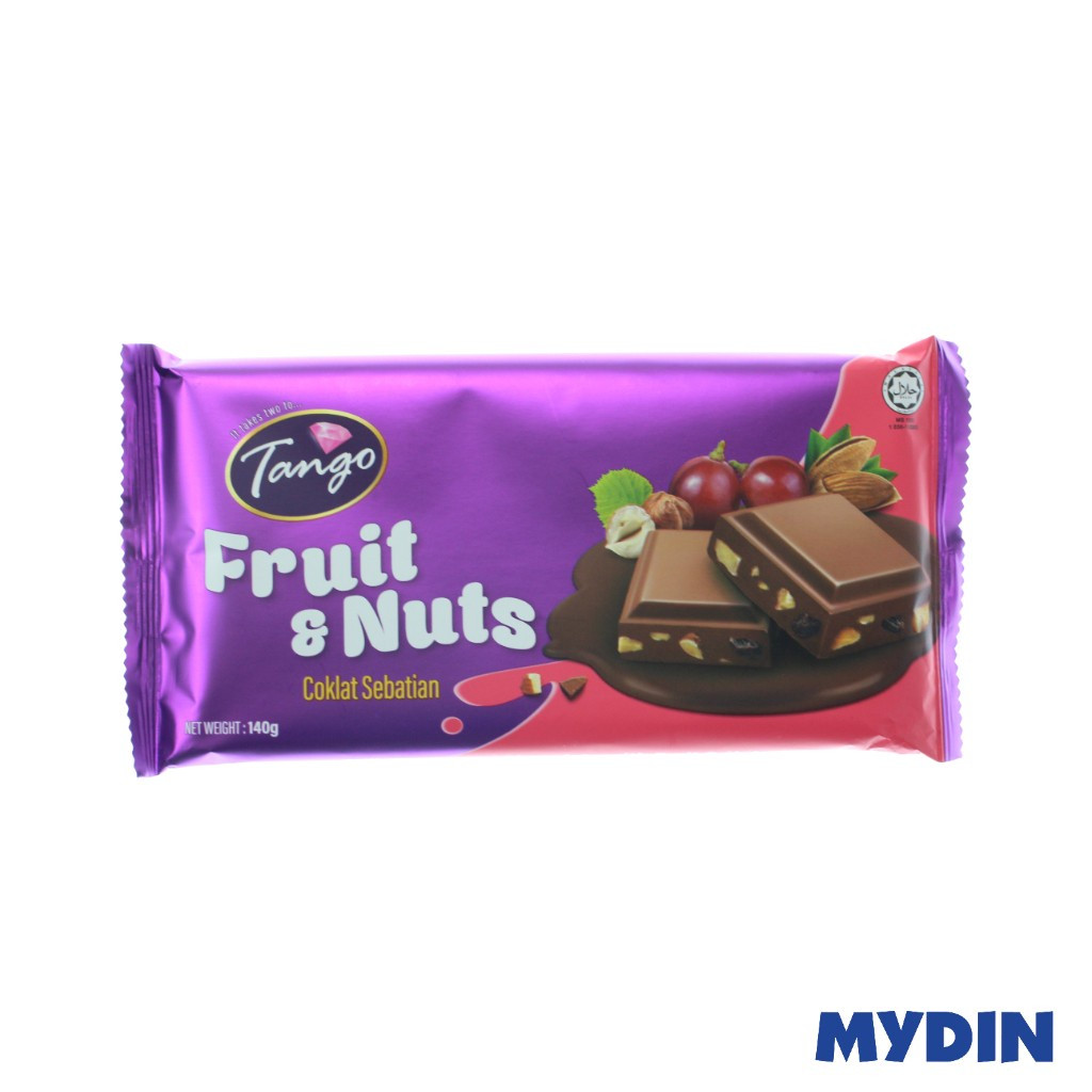 Tango Fruit & Nuts Milk Chocolate Bar (140g) | Lazada