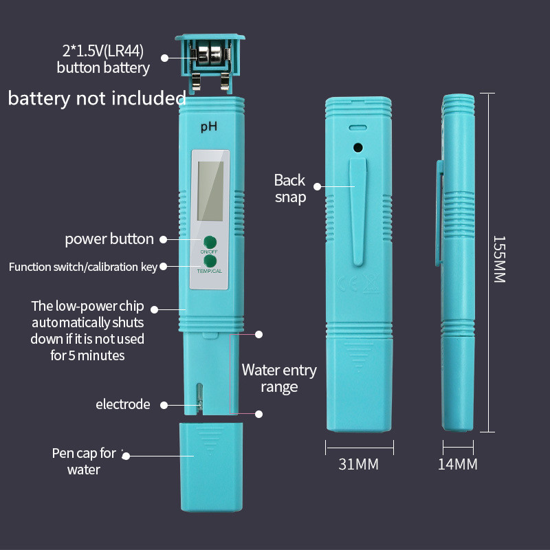 NEW 【Exclusive Discount】Portable Water Quality ph Automatic Correction ...
