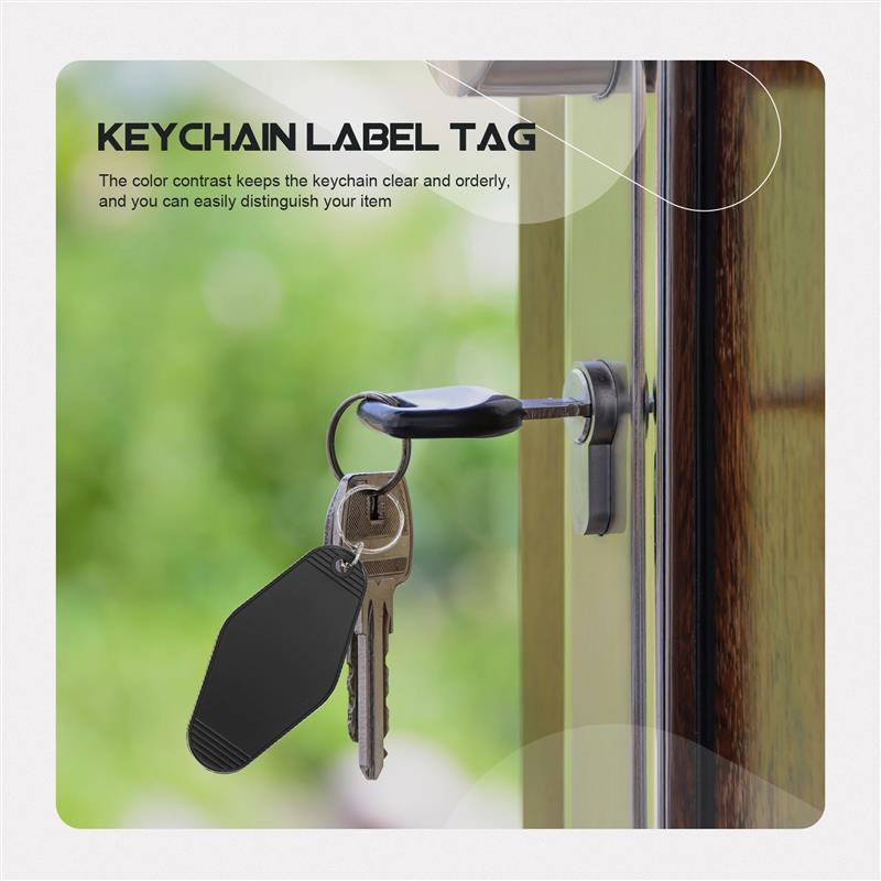 【EpicureanEdge】10Pcs Plastic Key Labels Chain Name Tags Key Identifiers ...