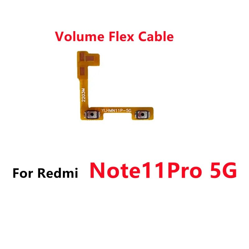For Xiaomi Redmi Note 11 11S 11T 11E 4G 5G Pro Power Volume Button Flex ...