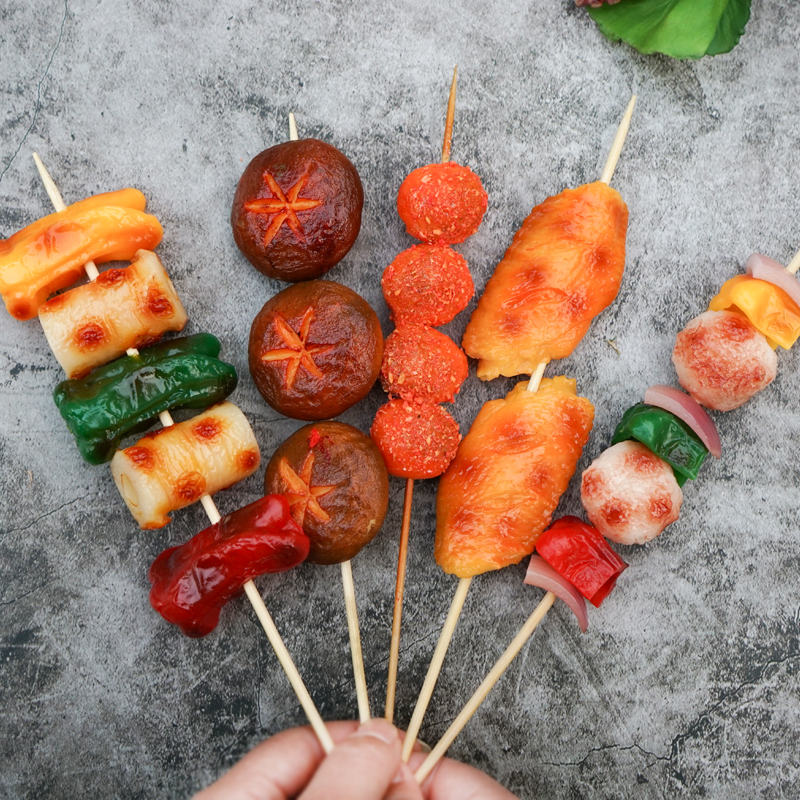 【Folio & Light】Simulation Bbq Skewer String Barbecue Vegetable Meat ...