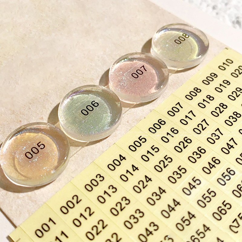 1/4sheets Waterproof Laser Number Label Stickers For DIY Craft Self ...