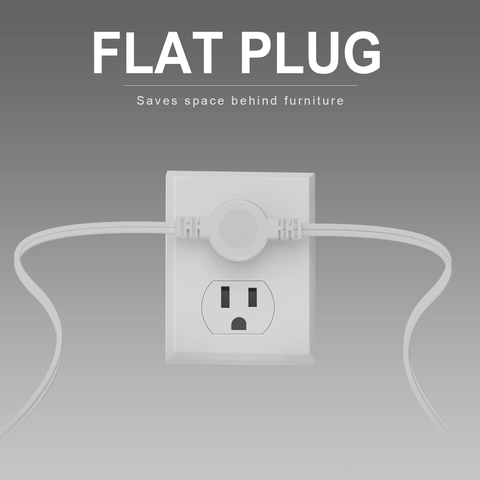 Twin Extension Cord Power Strip, 12 FT Double Extension Cord Splitter ...