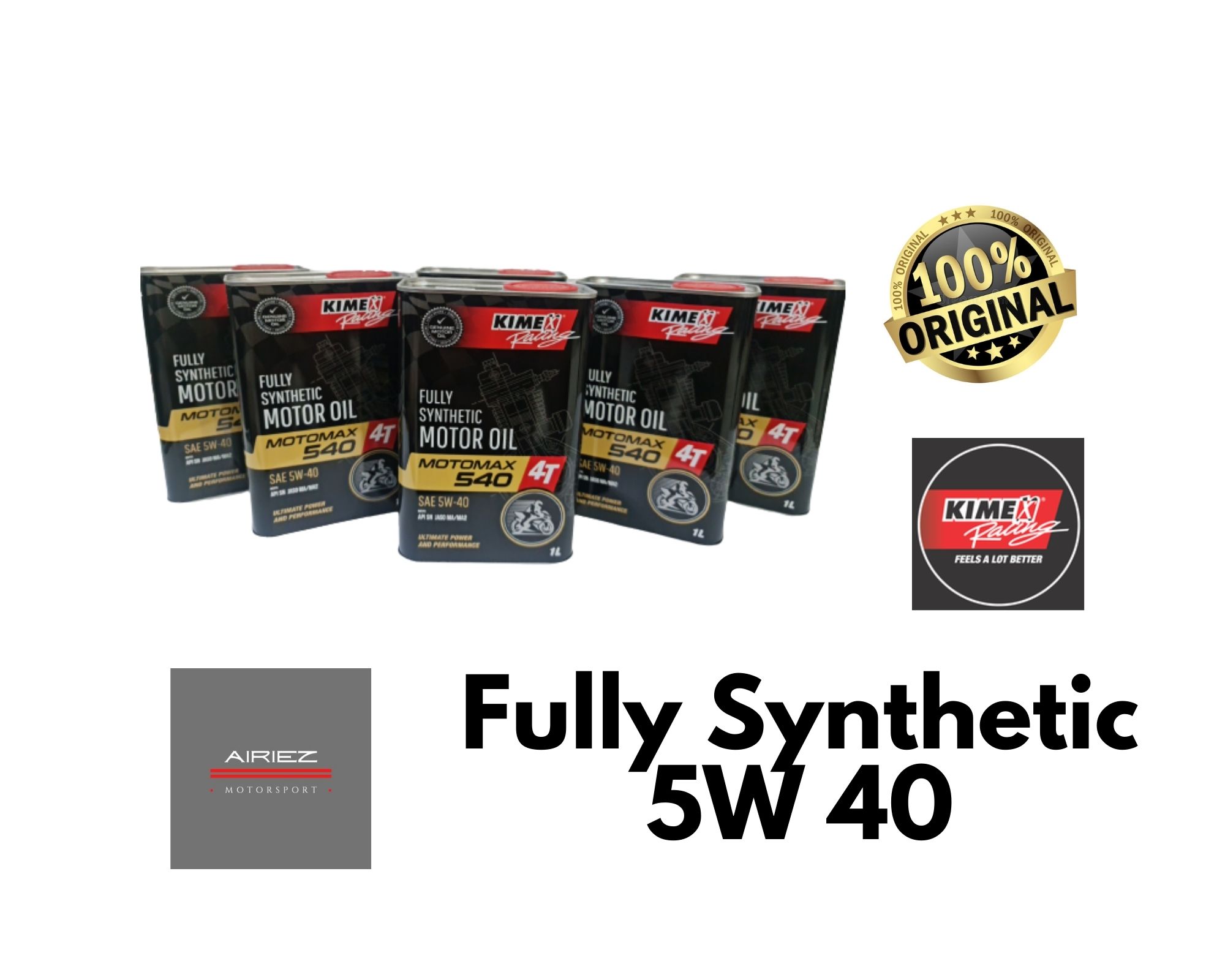Motor Oil Motomax 5W-40 4T Kimex - Fully Synthetic | Lazada