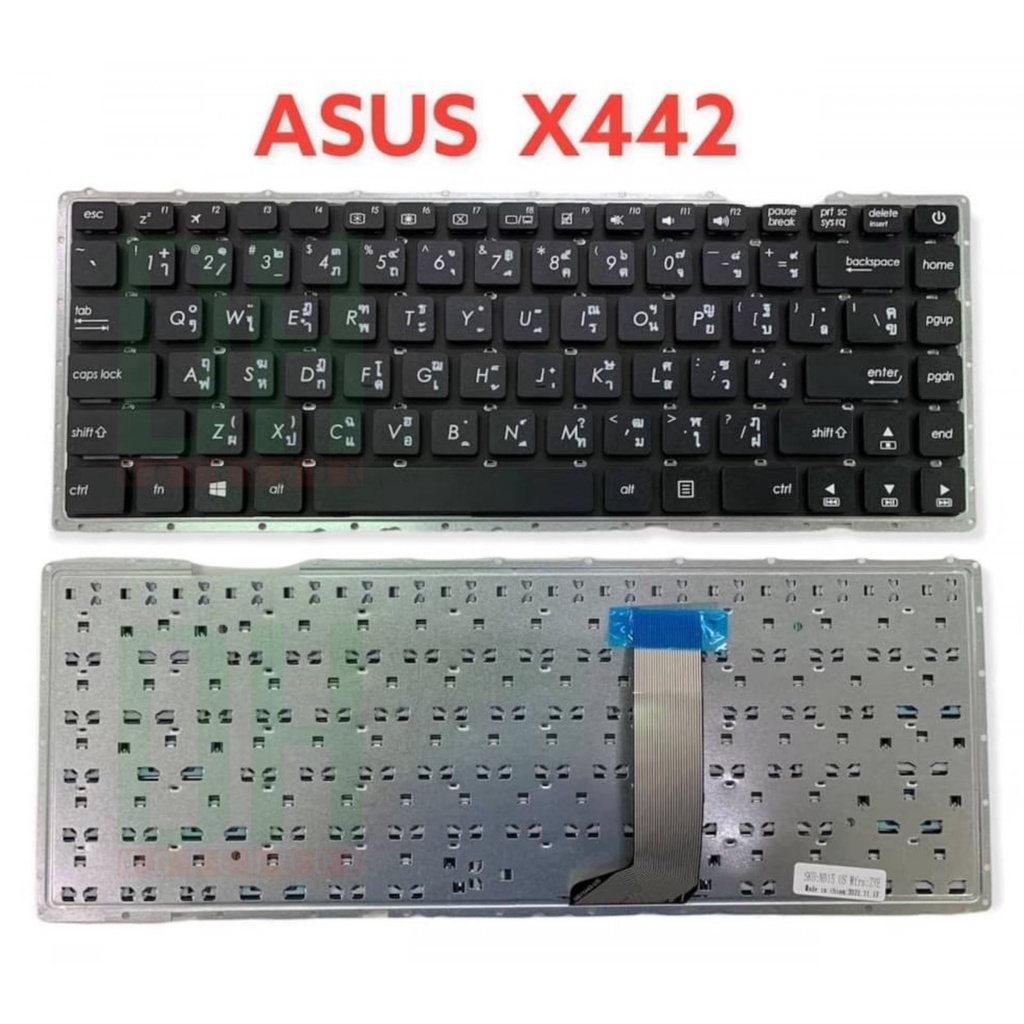 แป้นพิมพ์ คีย์บอร์ดโน๊ตบุ๊ค ASUS vivobook 14 X442 Laptop Keyboard ...