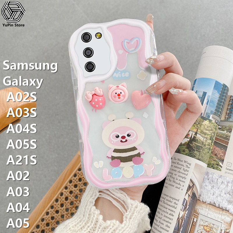 YuPin Cute Edge Closed Phone Case for Samsung Galaxy A02S A03S A04S A05S A21S A02 A03 A04 A05 ...