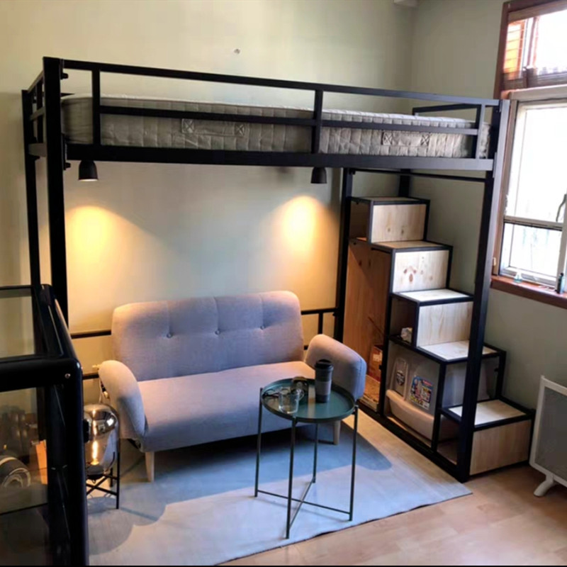 Upper bunk suspended bed loft elevated bed sofa domestic bunk does not ...