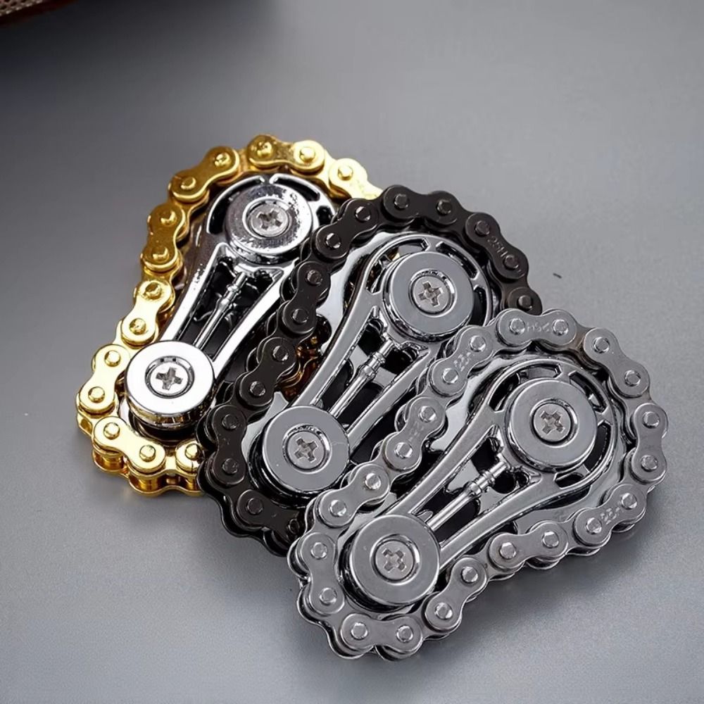 Sprocket Flywheel Chains Gear Fingertip Gyro Mechanical Spinning Top ...