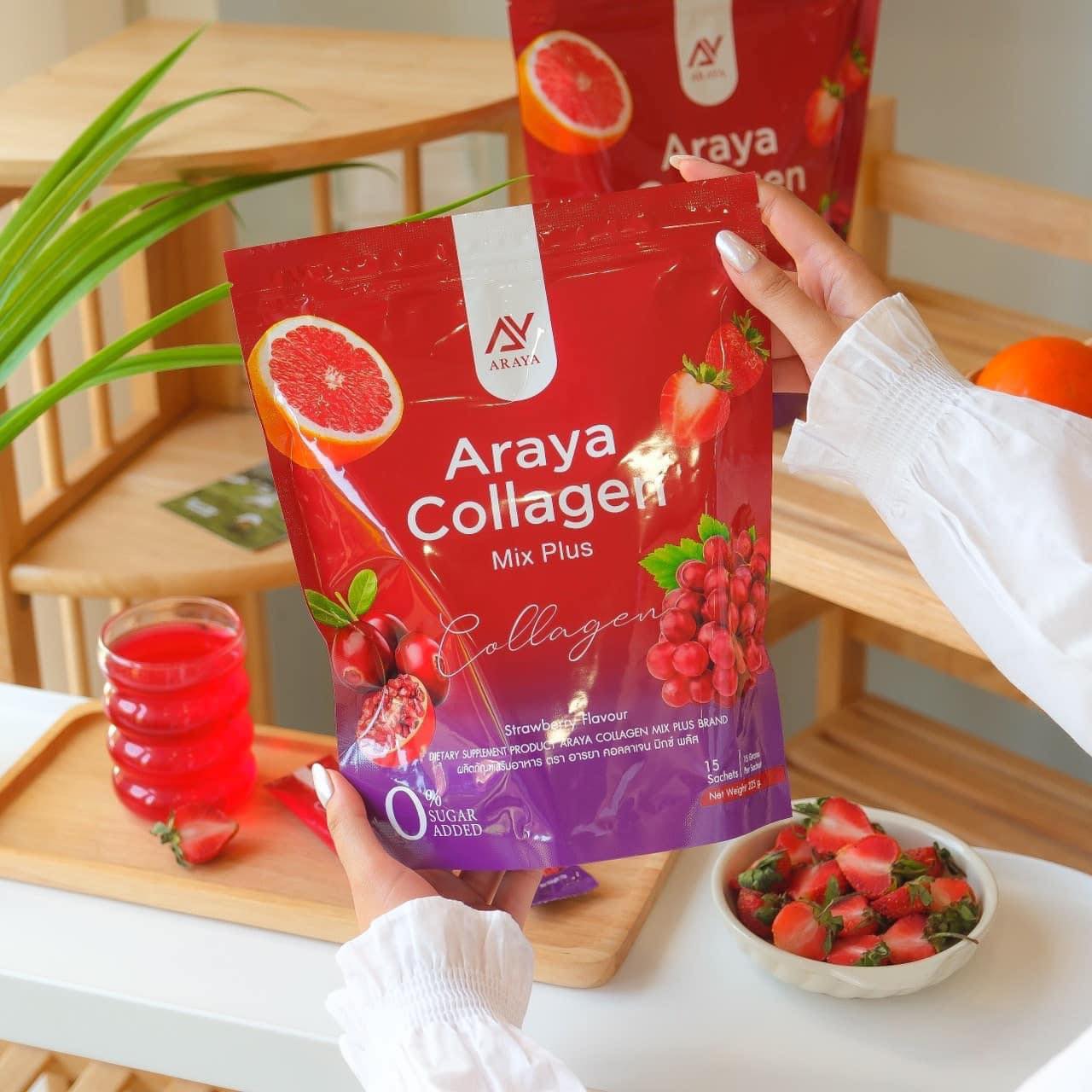 1 ห่อ Araya Collagen Mix Plus อารายา คอลลาเจน มิกซ์พลัส คอลลาเจนอารยา ...