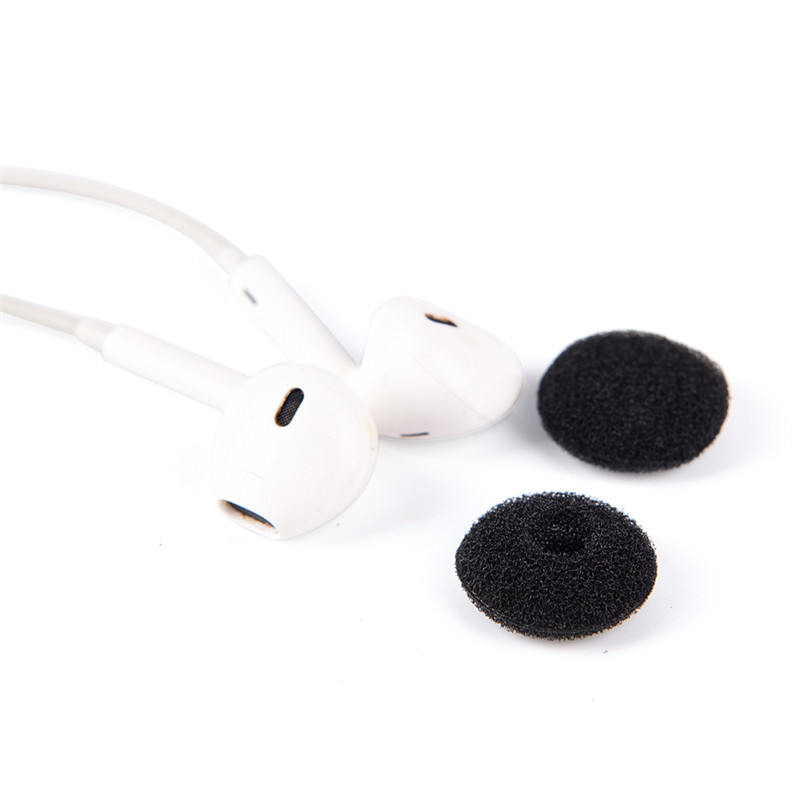 30PCS Black Soft Foam Sponge Ear Pad Earbud Cap For Headphone Earphone ...