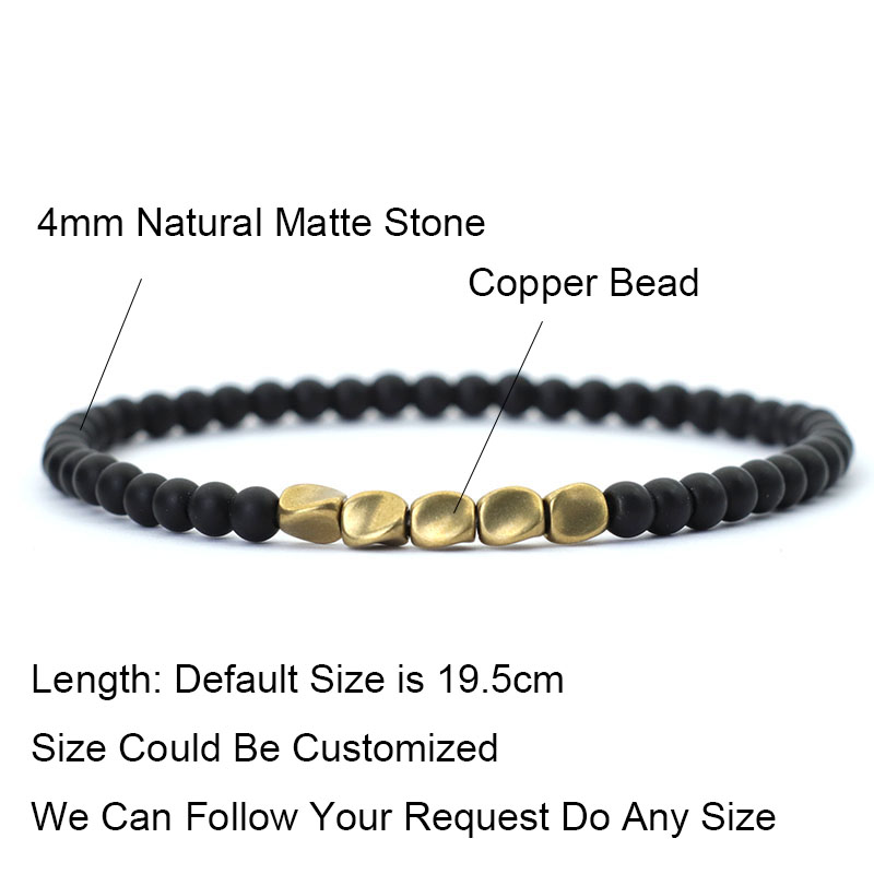 4mm Small Beaded Bracelet Natural Matter Tiger Eye Stone Braslet Gold ...