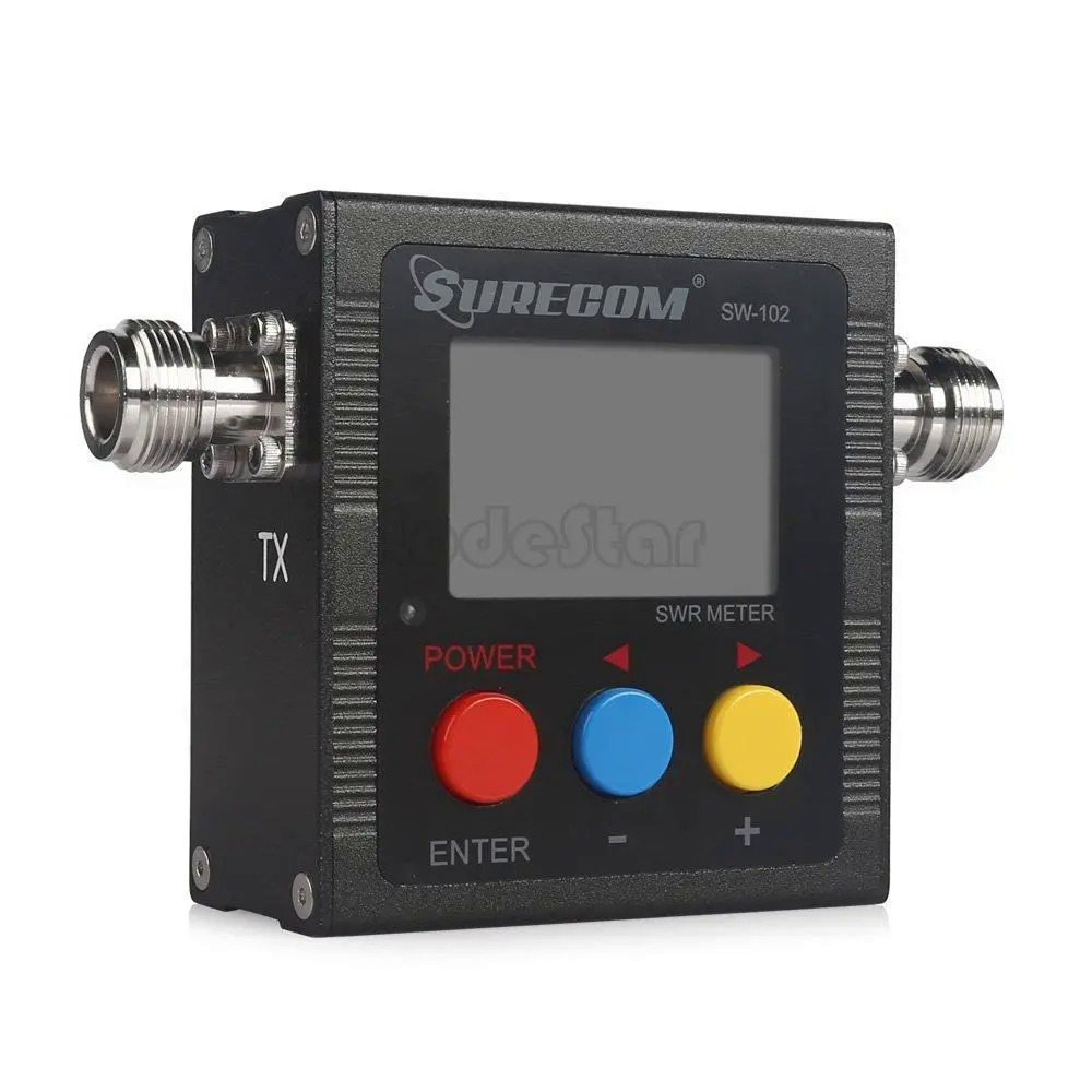 SURECOM SW-102 Swr Meter Counter 125-525 Mhz Digital VHFUHF เสาอากาศ ...