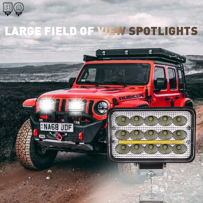 WJ Motorcycle Headlight led Strong Light Paving Far and near off-Road ...